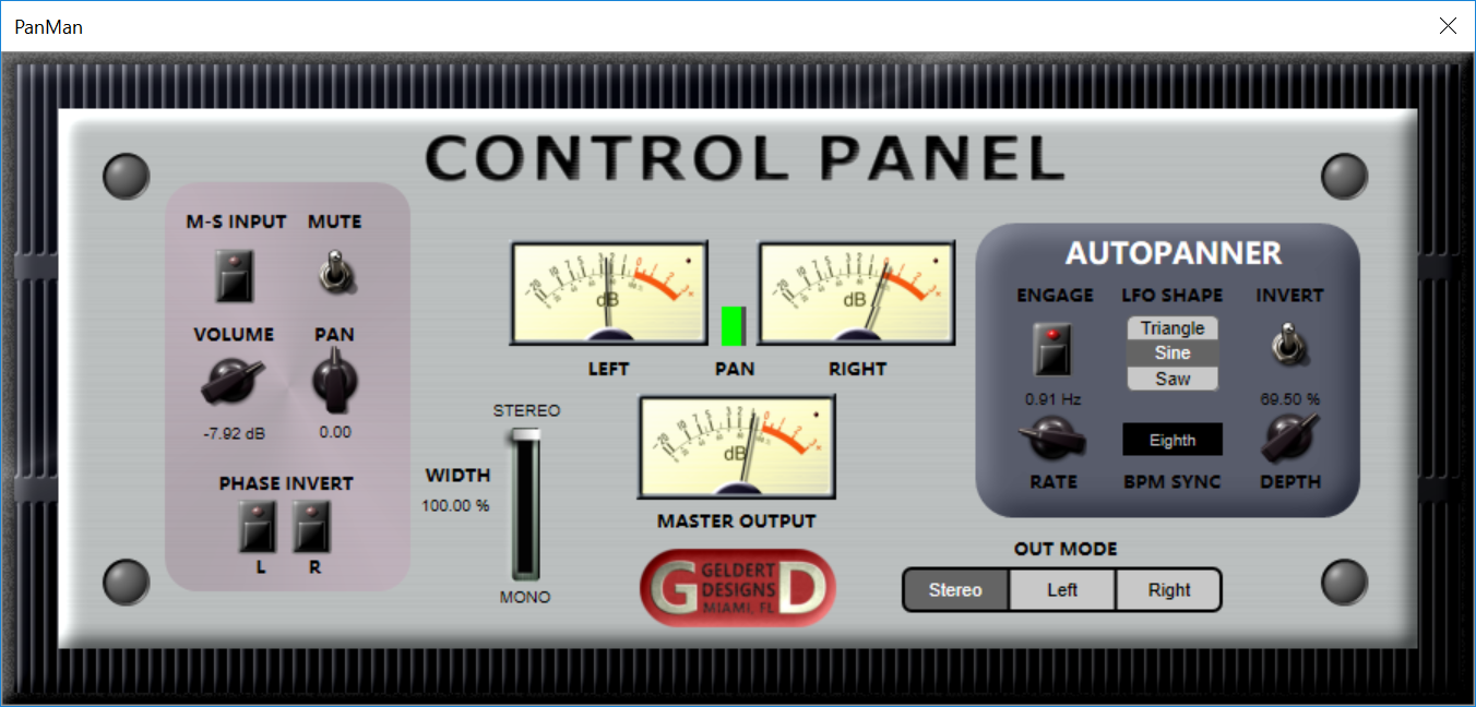 Plugin: Control Panel – Aaron Geldert